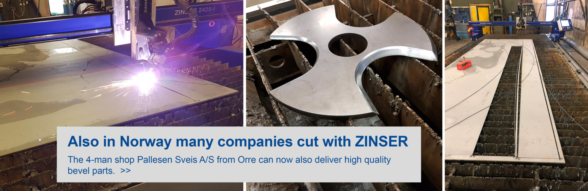 Zinser – Brennschneidmaschinen – Plasma, Autogen, Laser