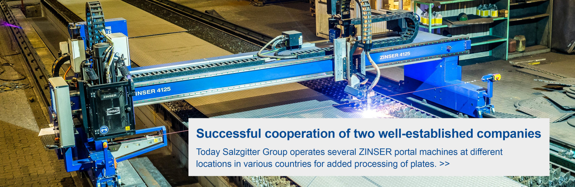 Zinser – Brennschneidmaschinen – Plasma, Autogen, Laser